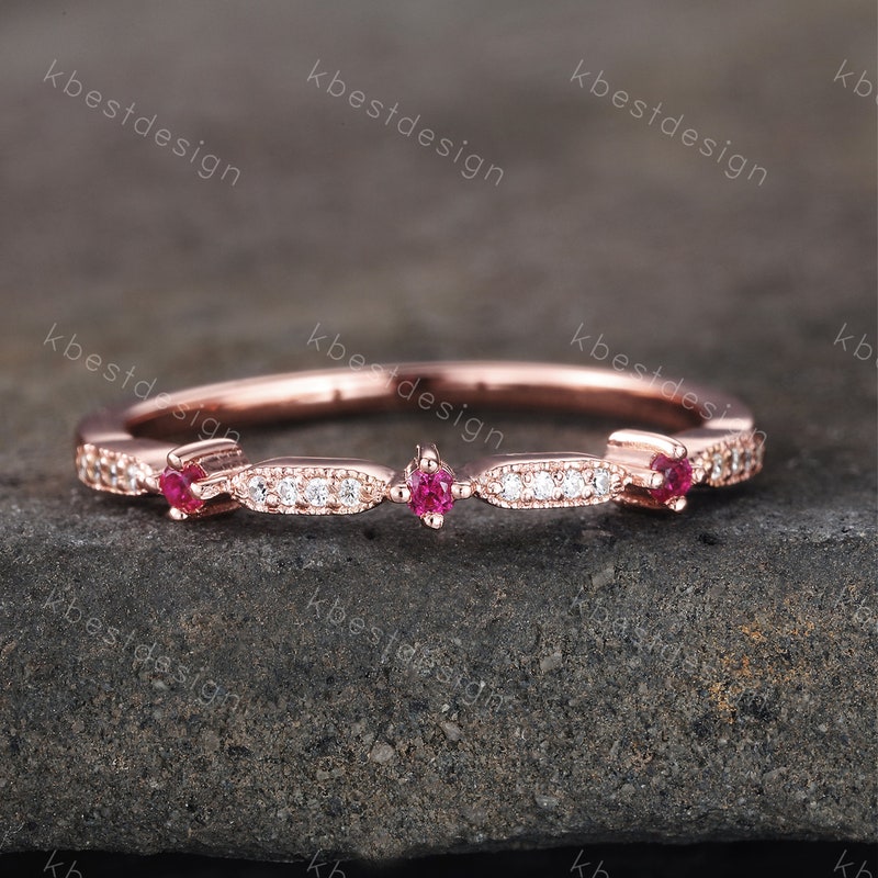 Small Ruby Ring - Etsy