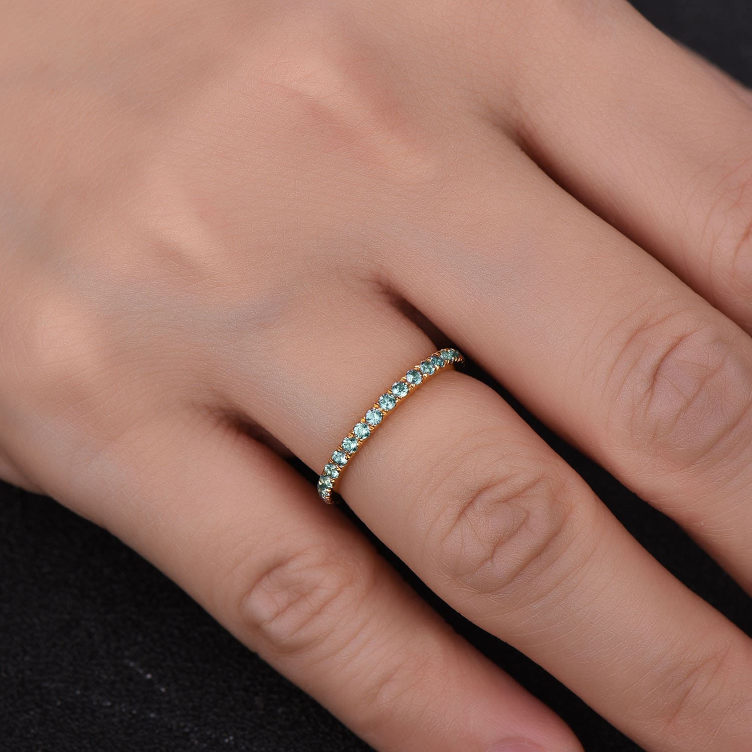 Alexandrite Ring Full Eternity Band Alexandrite Wedding Band | Etsy