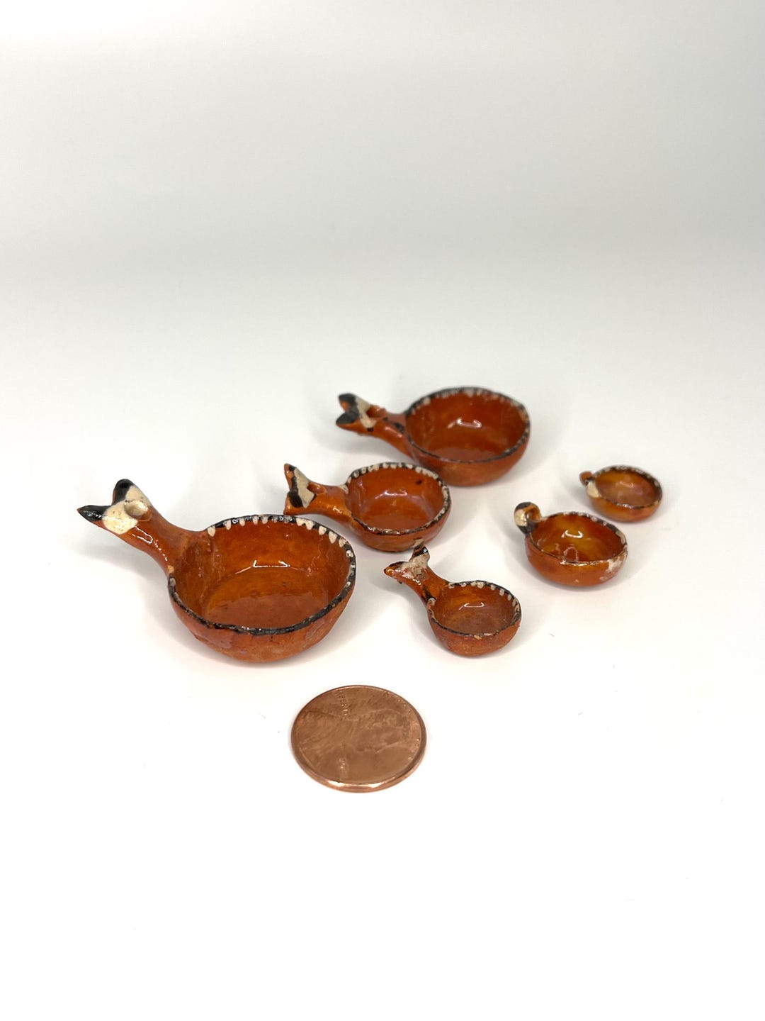 1/12 Scale Miniature Mexican Pottery Nesting Bowl Set - Dollhouse ...