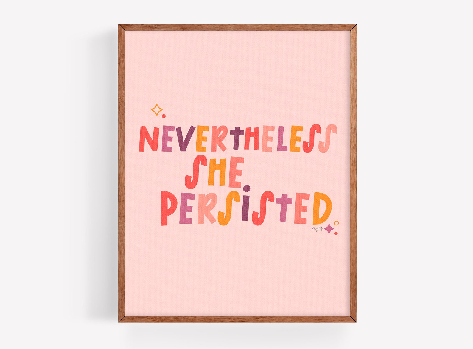 Nevertheless She Persisted Art Print Feminist Print - Etsy