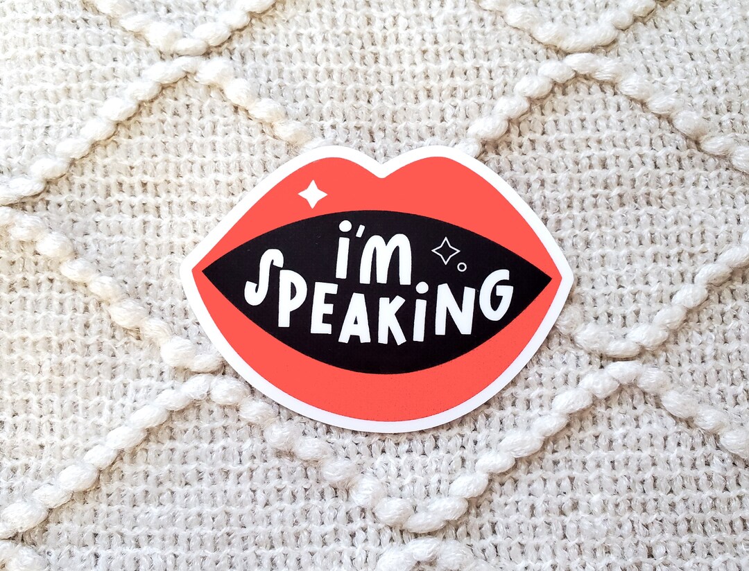 I'm Speaking Sticker || Kamala Harris || Harris Walz 2024 - Etsy
