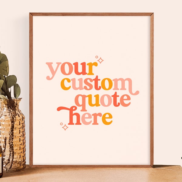 Custom Quote Print - Etsy