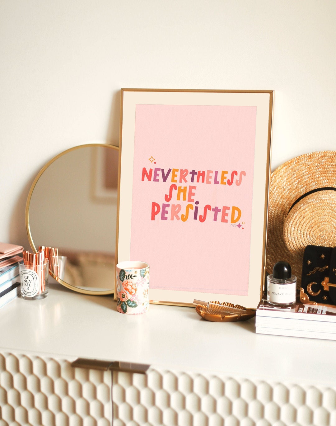 Nevertheless She Persisted Art Print Feminist Print - Etsy