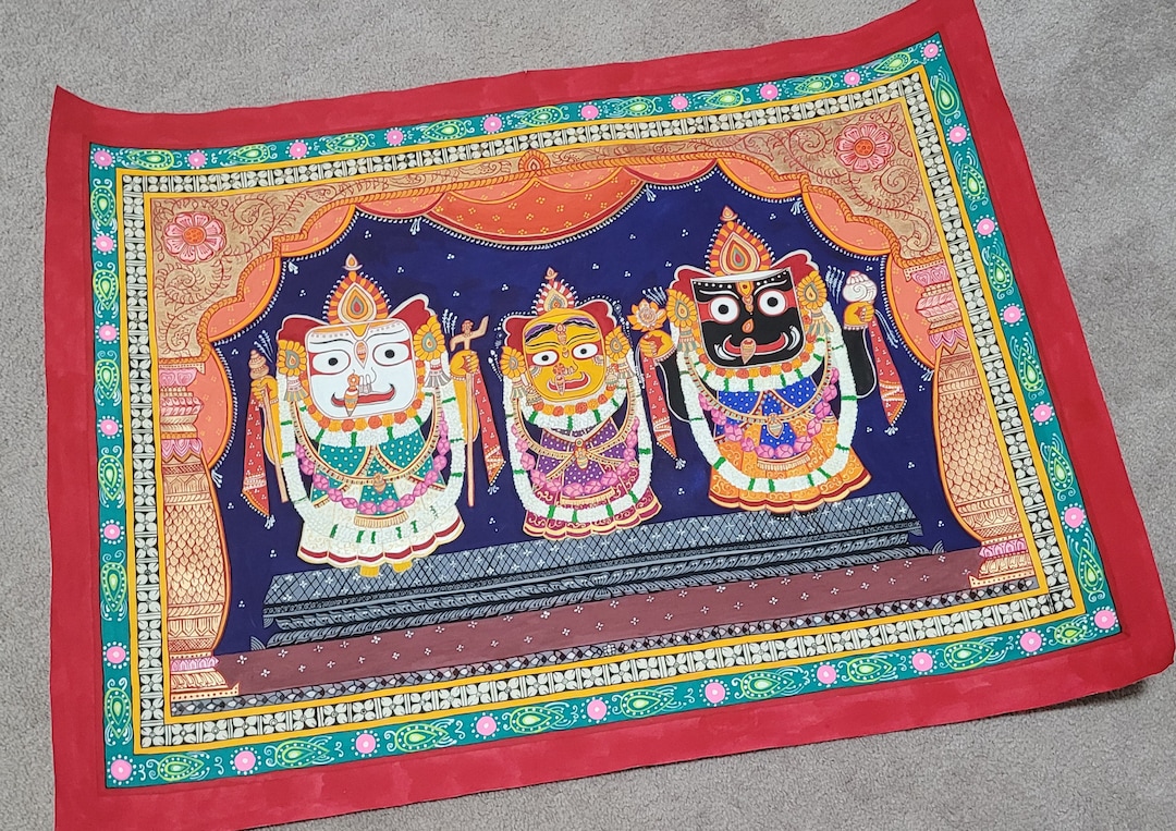 Print Pattachitra Painting Jagganath, Subhadra and Balram. - Etsy