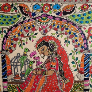 Doli Kahar (bride in Palaquin) Preorder, Madhubani Indian Folk Painting, Preorder - Etsy