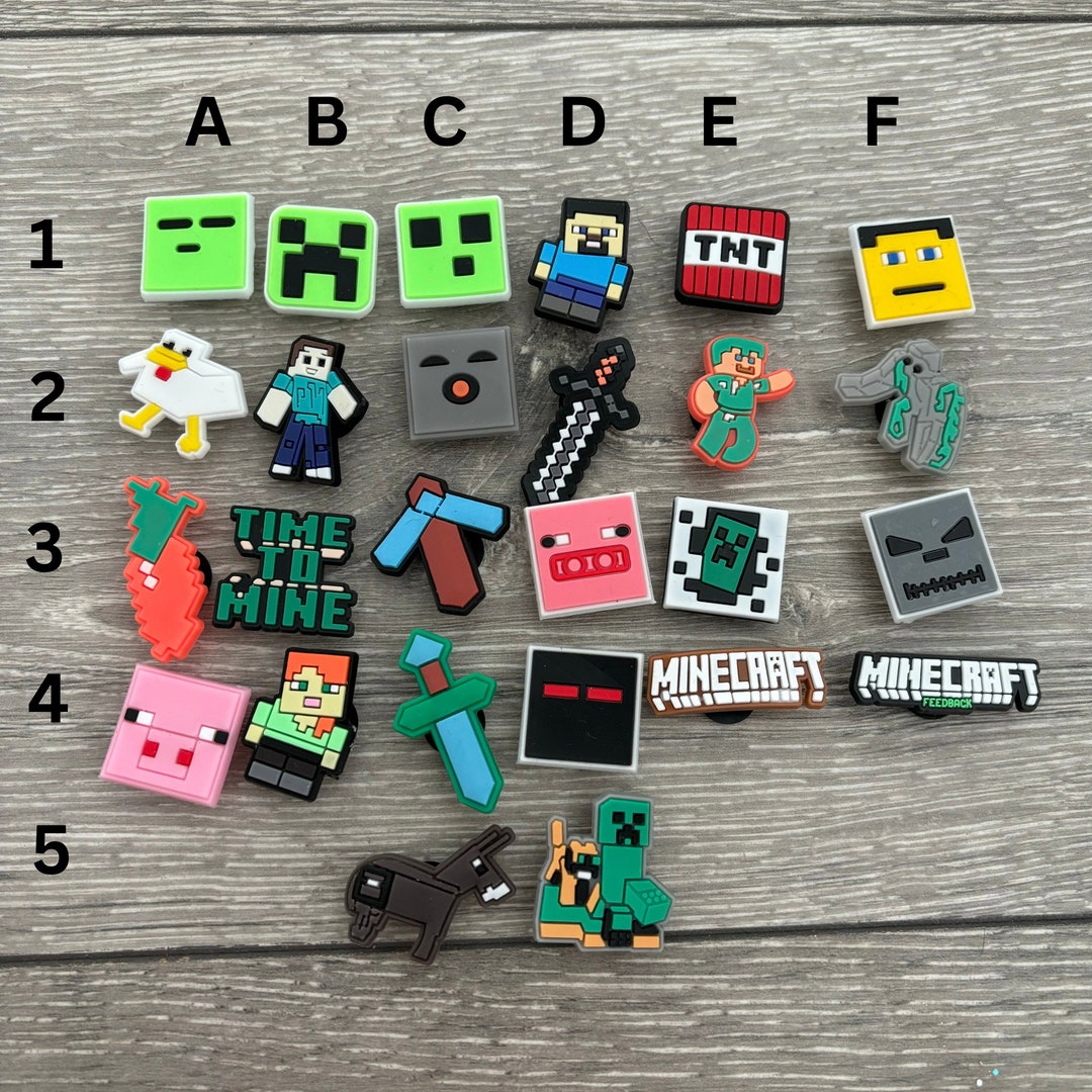 Minecraft Croc Charms - Etsy