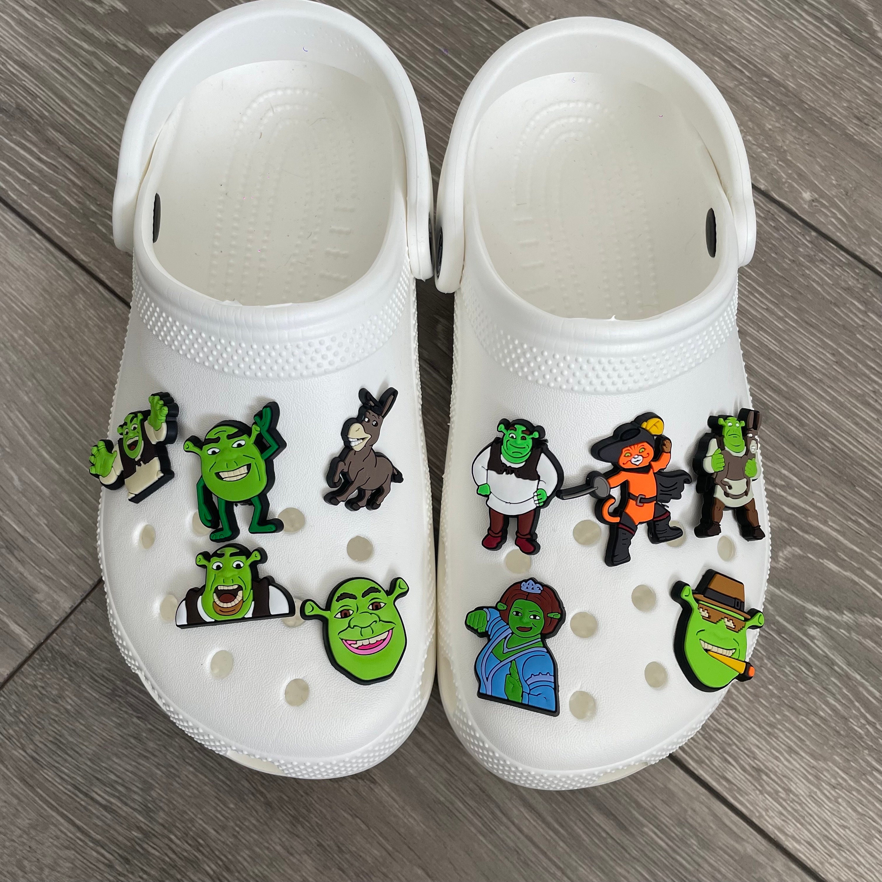 Character 10pk Shrek Croc Charms - Etsy