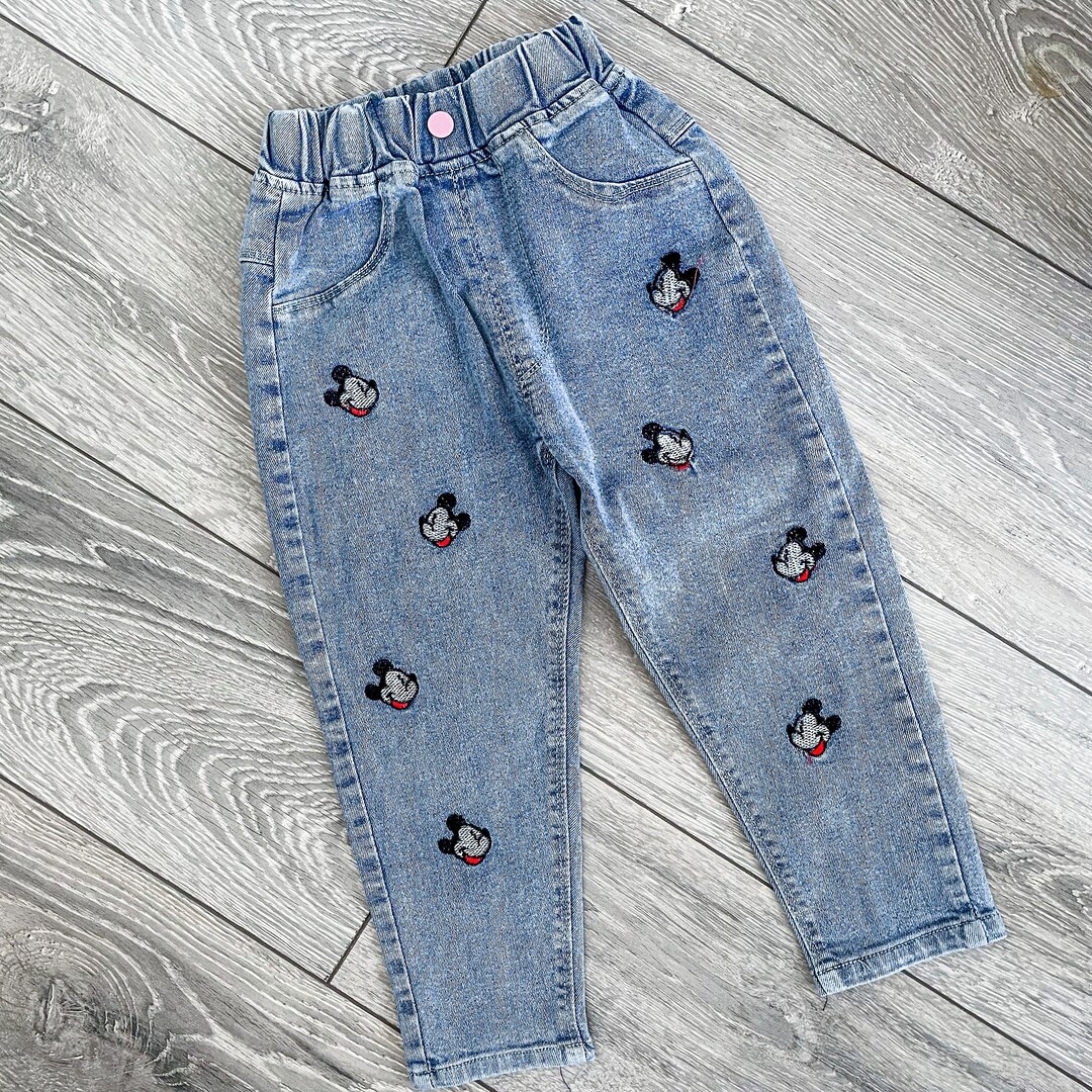 Vintage Mickey Mouse Denim Jeans Children and Baby - Etsy