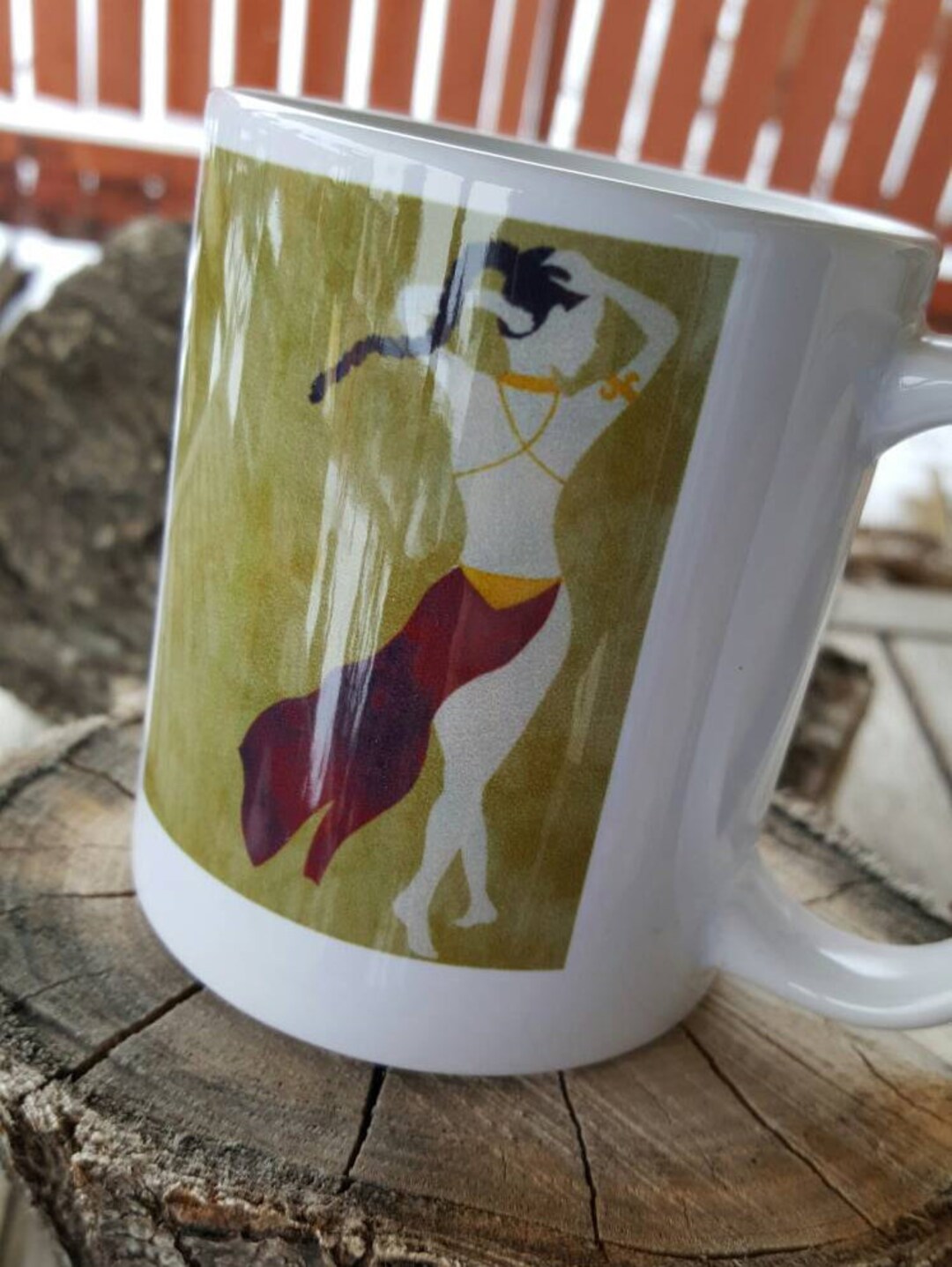 Pin-up Style Princess in a Bikini Coffee Mug - Etsy