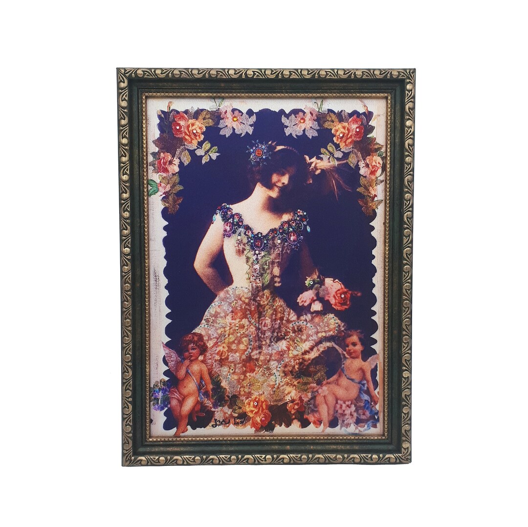 Michal Negrin Victorian Art Picture Wall Decor Lady Cherubs Angels ...