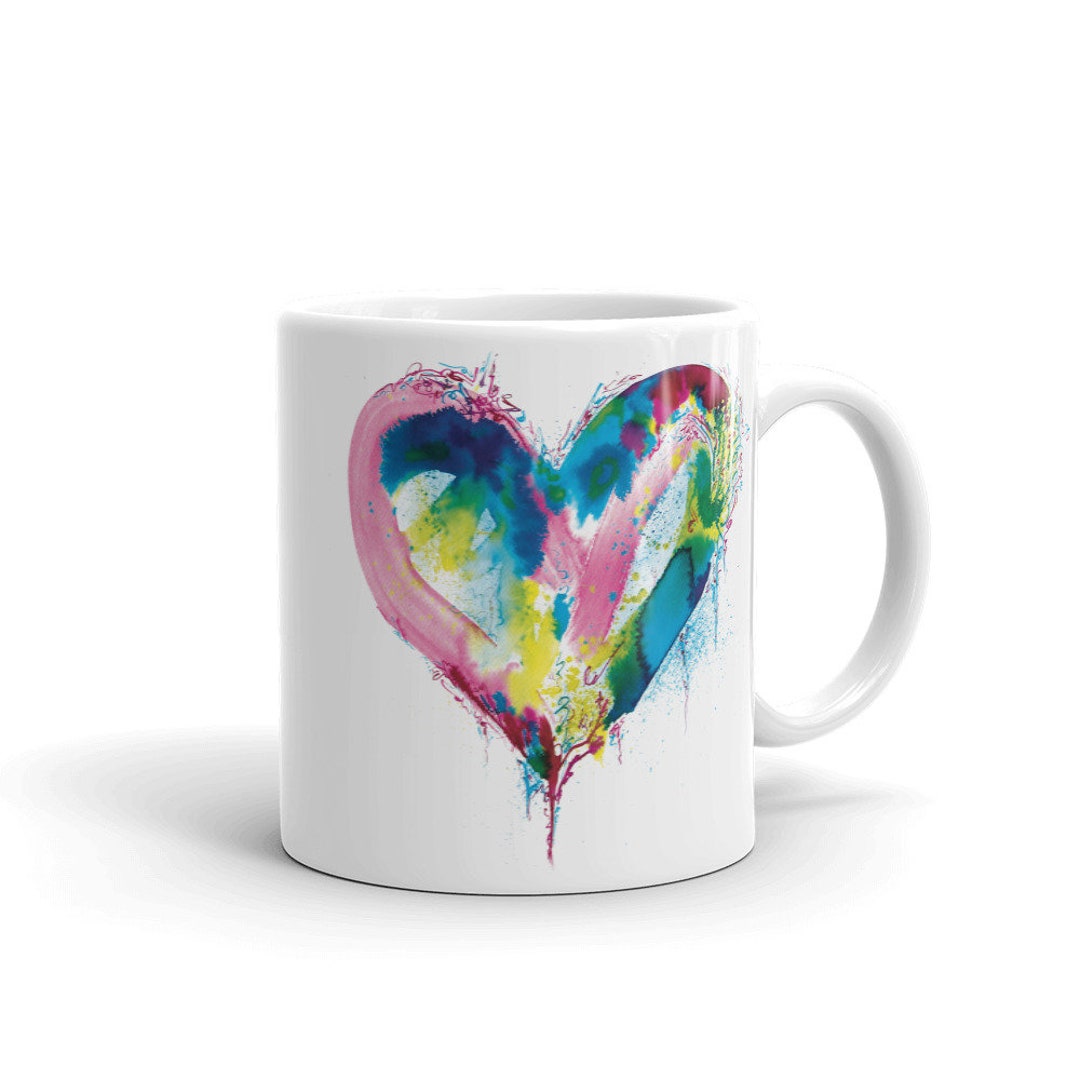 Watercolour Love Heart Mug Collection - Art Mug 10 - Etsy