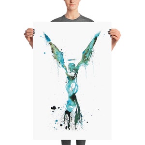 Blue Angel - Fine Art Print - Watercolour Painting - Wall Decor - Etsy