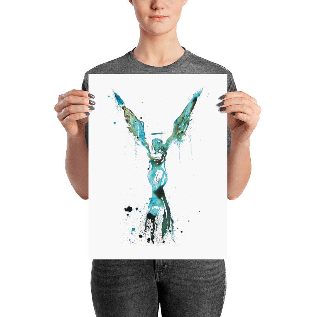 Blue Angel - Fine Art Print - Watercolour Painting - Wall Decor - Etsy
