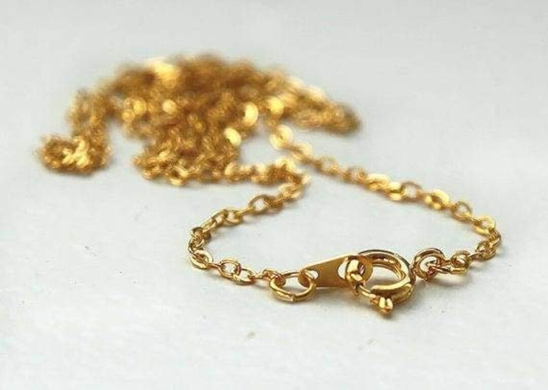 Chaine Dorée Forçat 14kchaine Colliercréation Bijoux Chaine - Etsy