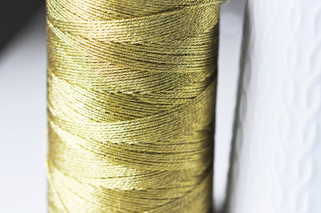Light Gold Metallic Gold Thread, Original Thread, Jewelry Creation ...