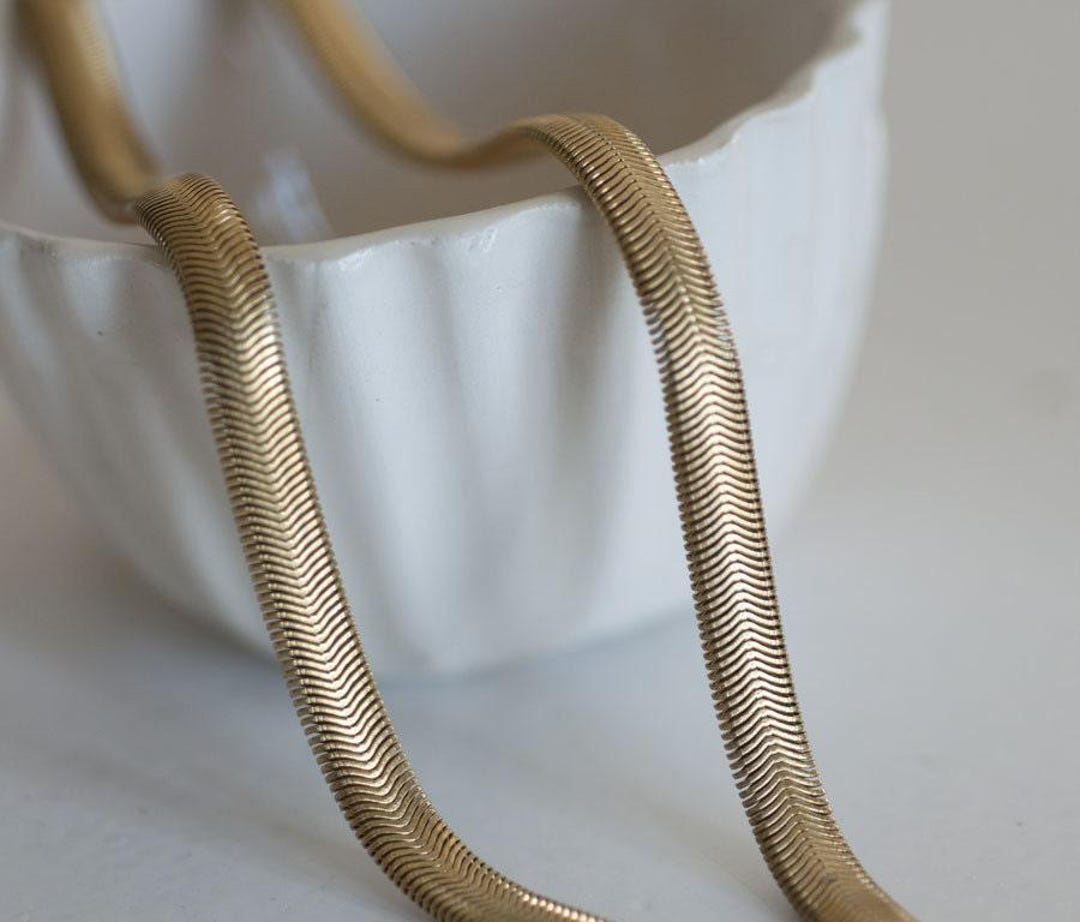 Raw Brass Snake Chain, Jewelry Chain, Jewelry Creation, Ball Chain ...