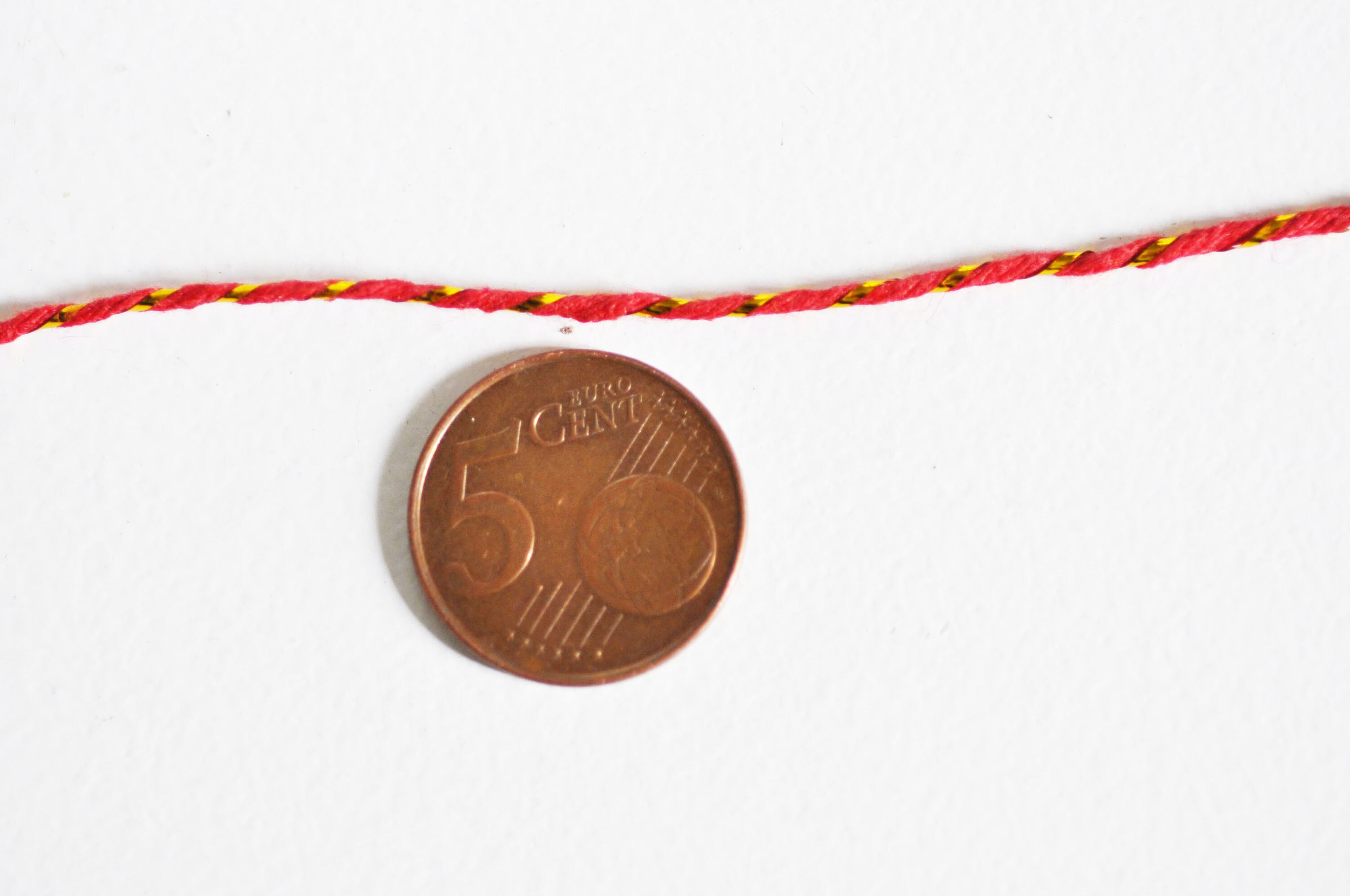 Red Golden Metallic Cord Jewelry Making Red Thread - Etsy