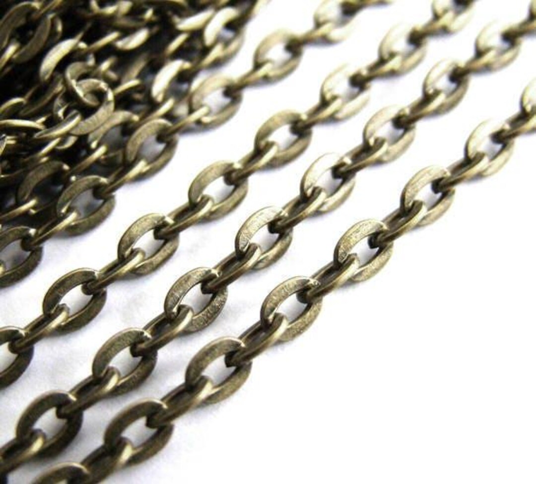 Cadena de bronce, cadena de joyería, cadena de bronce, accesorios de ...
