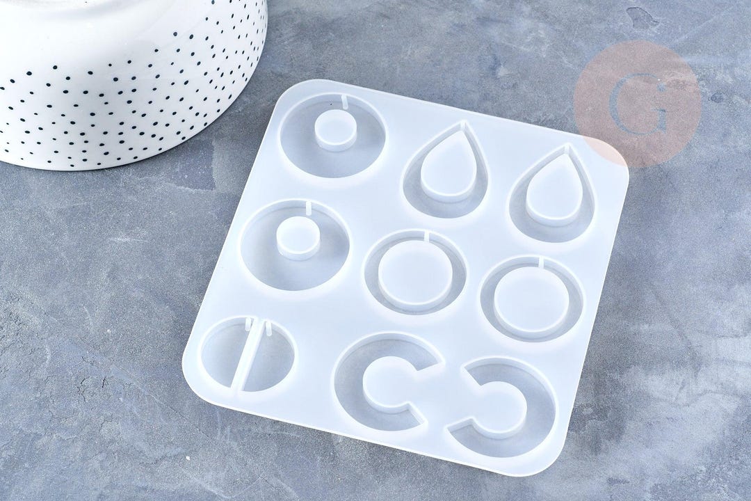 Mold for Making Resin Hoop Earrings, a Silicone Mold for Making Jewelry ...