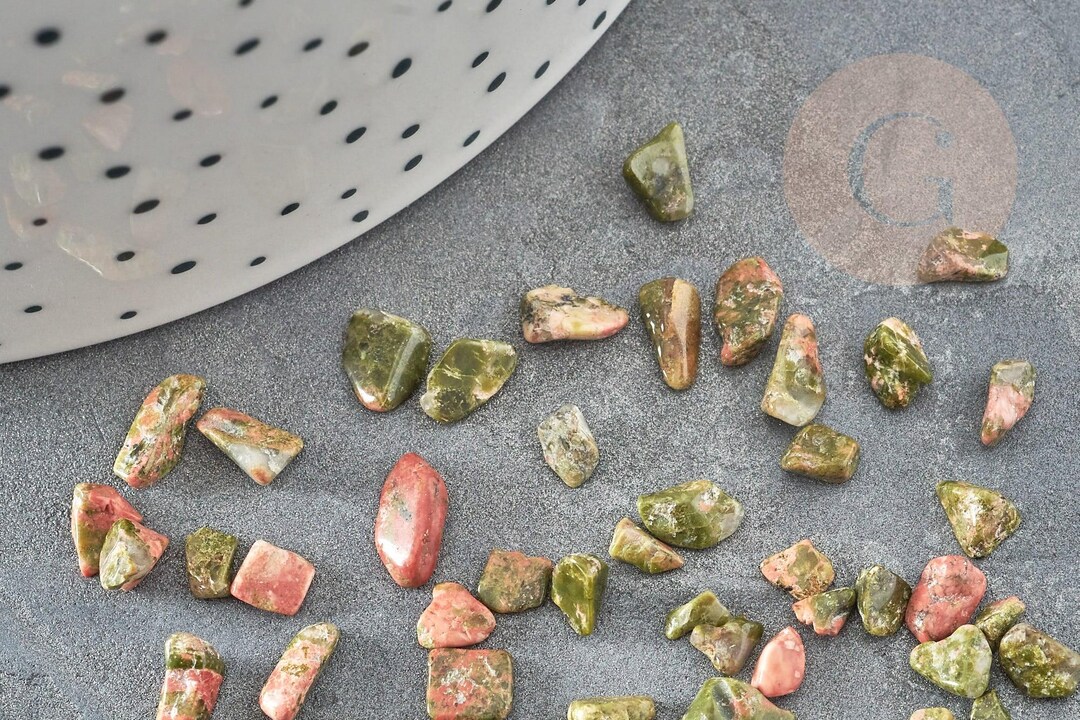 Natural Unakite Stone Sand Chips 2-8mm, X20gr (G2810) - Etsy