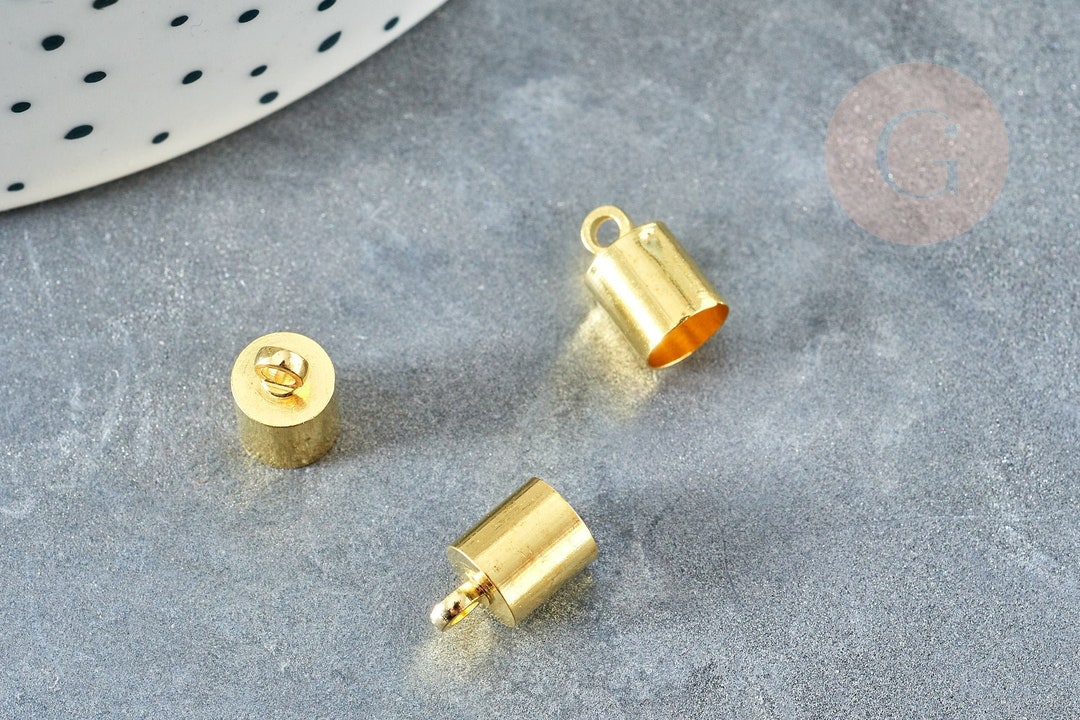 Golden Brass Rope Ends to Glue 9.5x6mm for Ribbon or XXL - Etsy