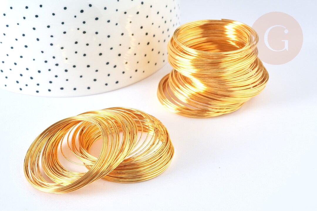 40 Mm Gilded Steel Shape Memory Wire WITH DEFAULT DIY Jewelry - Etsy