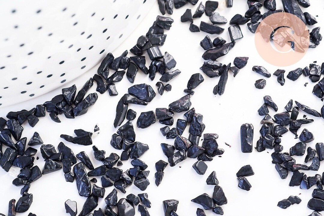Black Tourmaline Stone Sand Chips 2-12mm Undrilled, X20gr (G5786) - Etsy