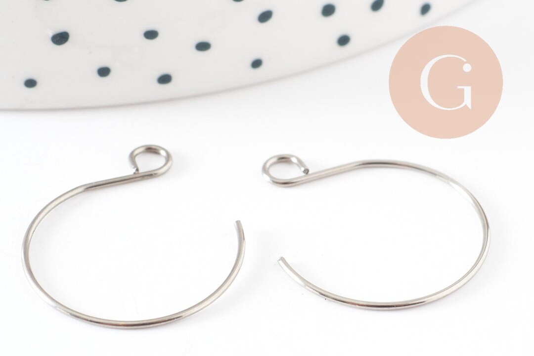 Round Hook and Loop Support, 304 Stainless Steel, Platinum Finish, 22mm ...