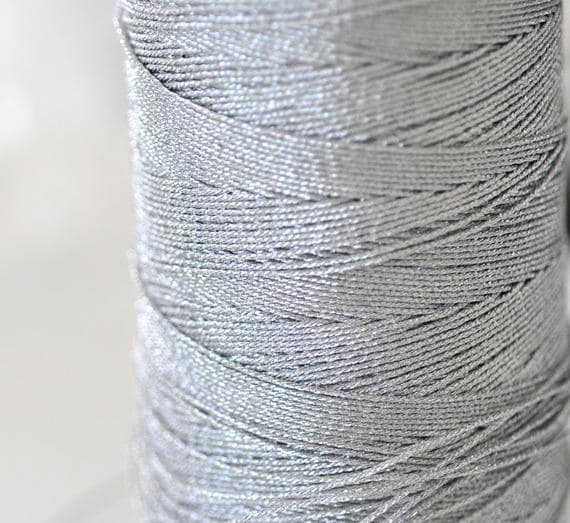 Metallic Silver Thread Original Thread Jewelry Creation | Etsy