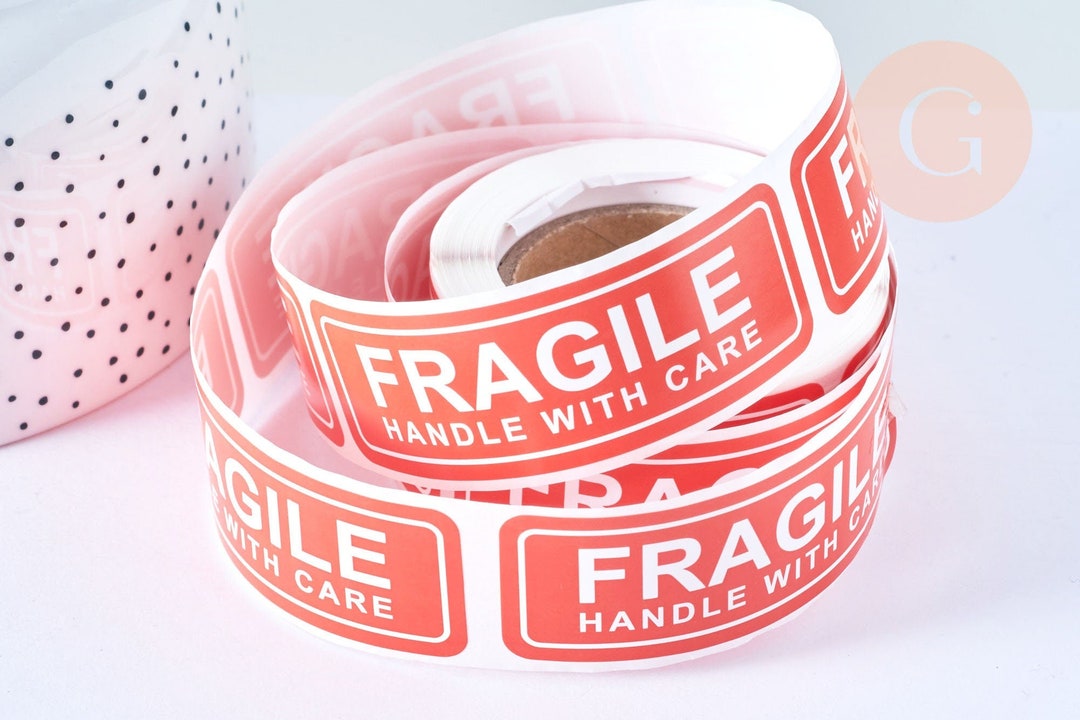Fragile Sticker Preparation of Parcels and Orders, Packaging of Parcels ...