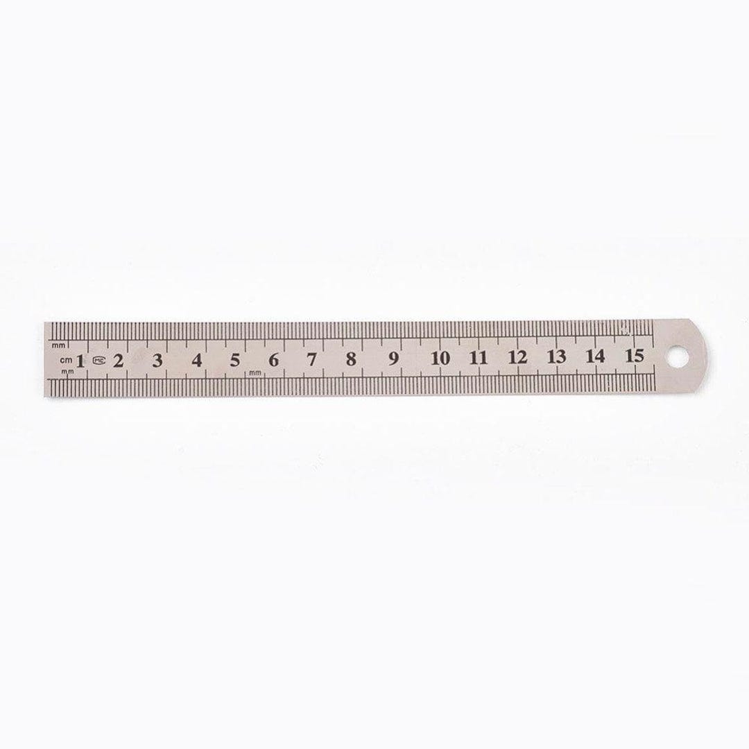 15cm Stainless Steel Graduated Ruler, Double-sided Measuring Tool, in ...