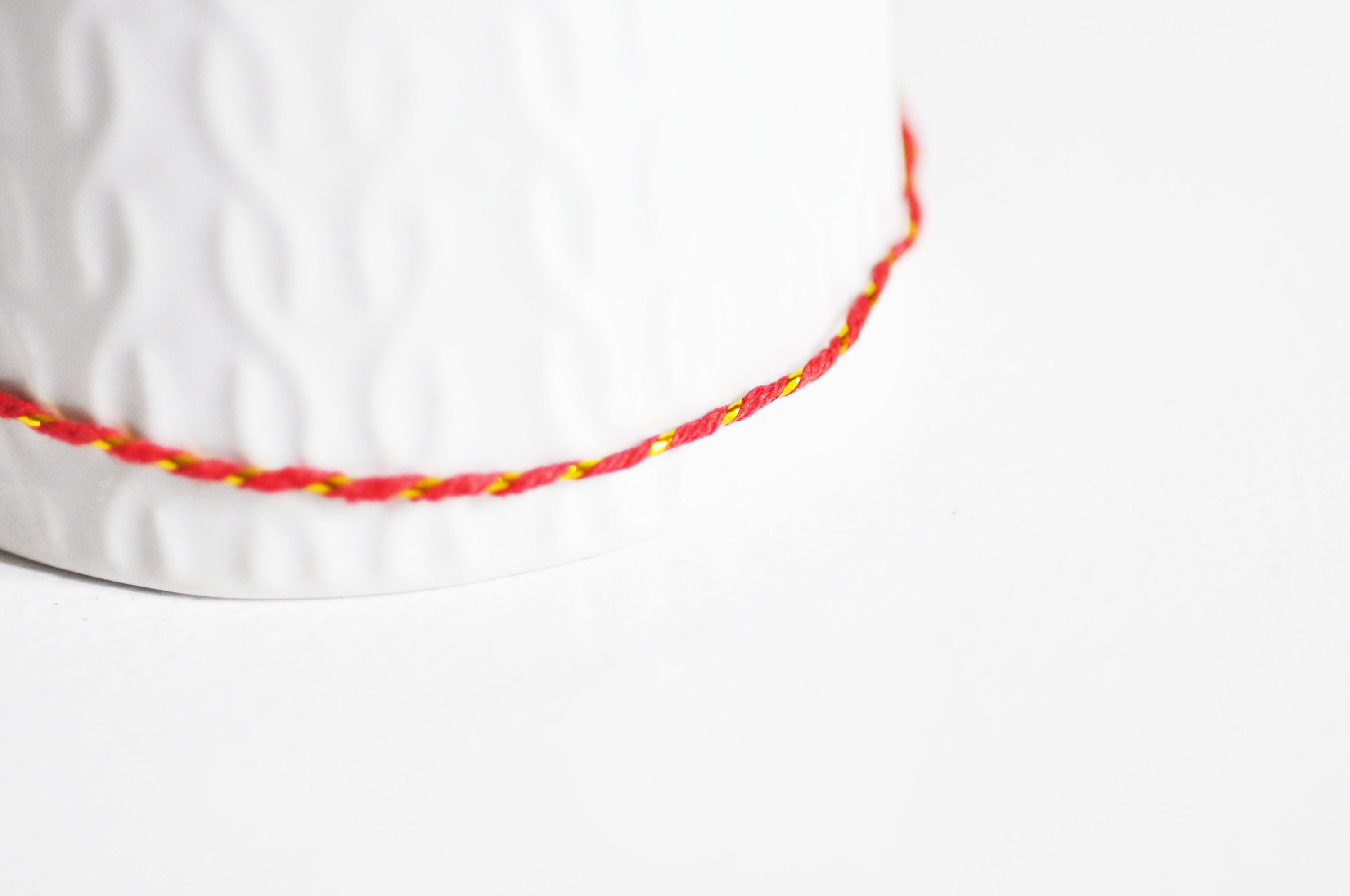 Red Golden Metallic Cord Jewelry Making Red Thread - Etsy