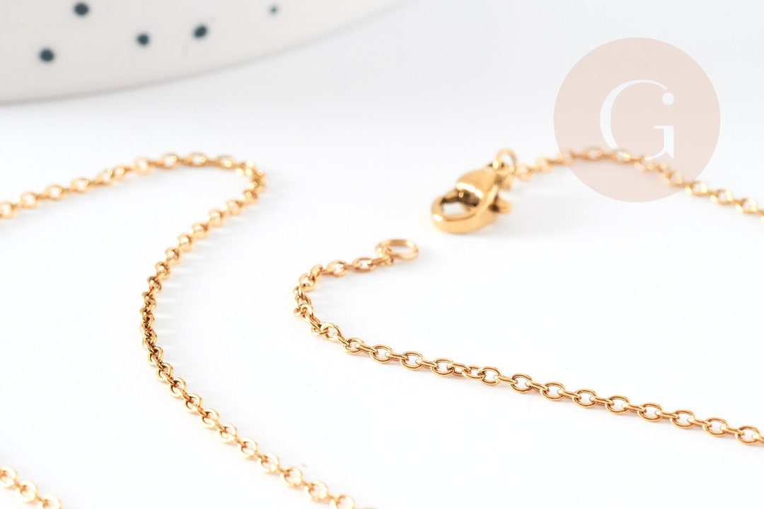Complete Chain Forçat Gold-plated Stainless Steel IP 45cm With Clasp ...