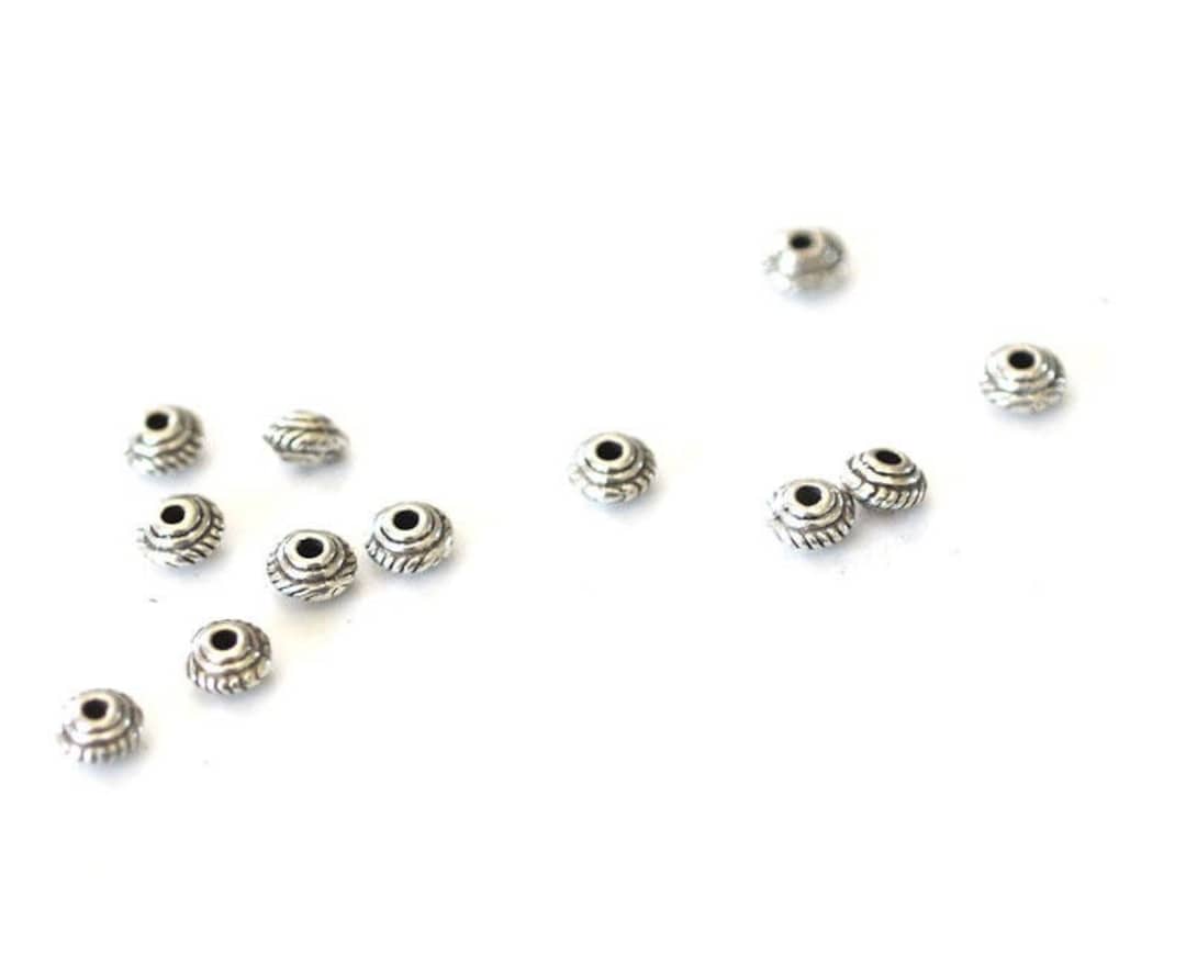 Engraved Aged Silver Washers Creative Supplies Golden Beads - Etsy Sweden