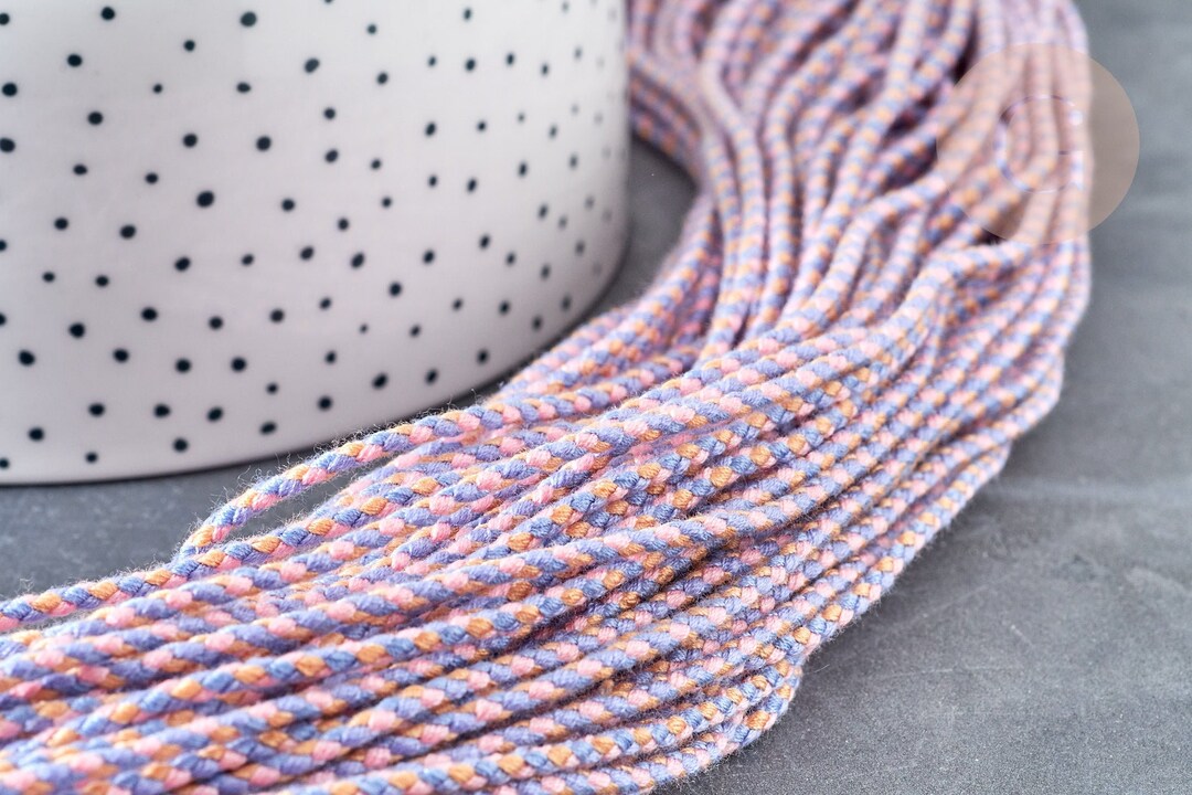 Braided Cord Parma Pink 2mm, Cord for Jewelry, Multicolor Scrapbooking ...