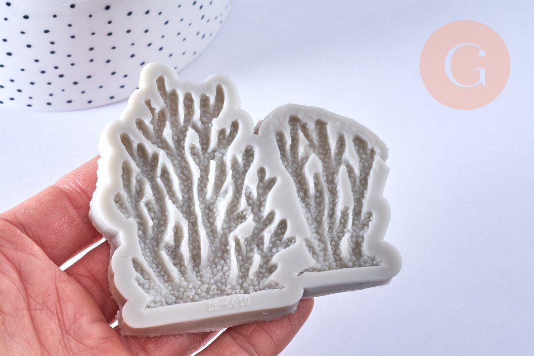 Coral Mold Jewelry Making Resin Pastry 77x86mm, a Silicone Mold for ...