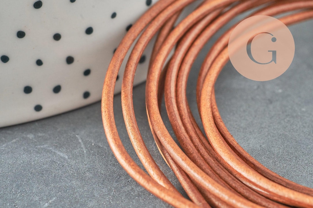 Brown Natural Leather Cord 2mm, X 1 Meter G0930 - Etsy