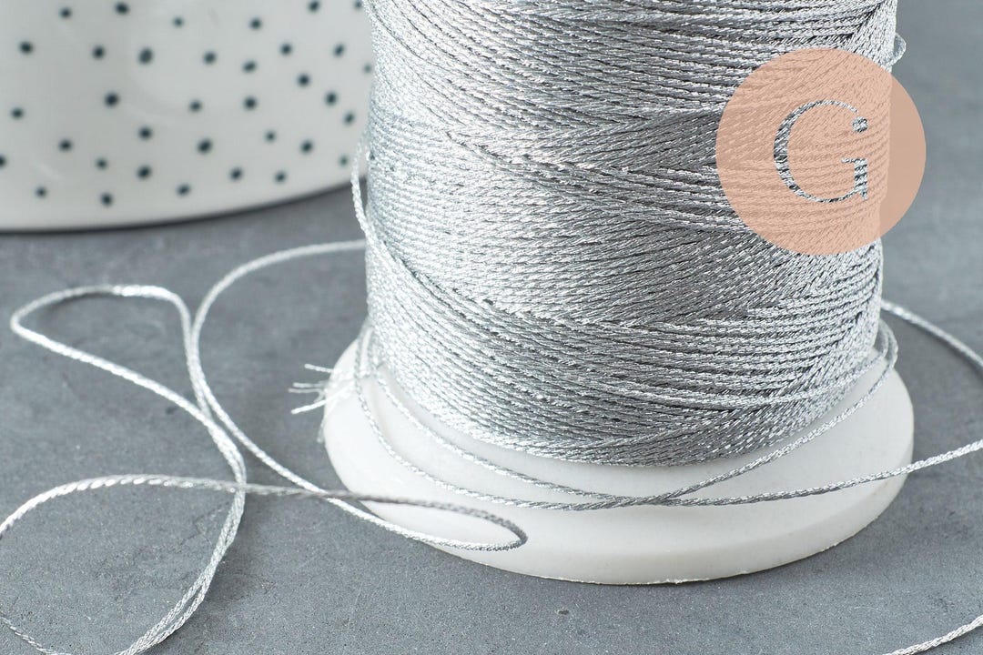 Metallic Silver Thread, Original Thread, Jewelry Creation, Couture ...