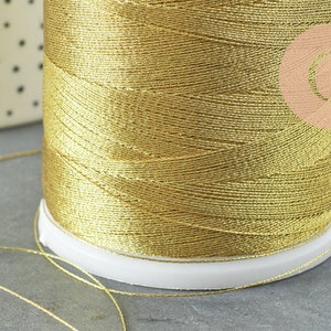 Metallic Gold Thread, Original Thread, Embroidery Sewing Thread, Gold ...