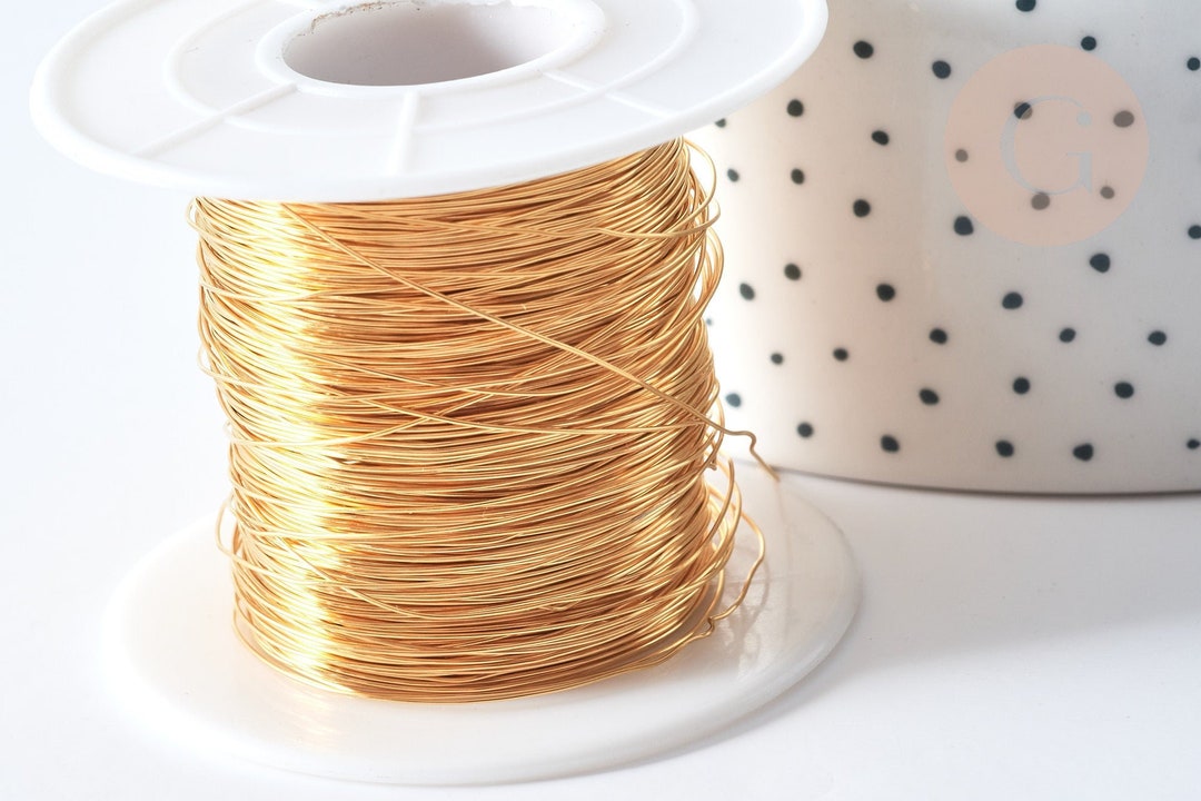 Fil d'acier doré inoxydable 0.4mmfil fin métallique pour - Etsy France