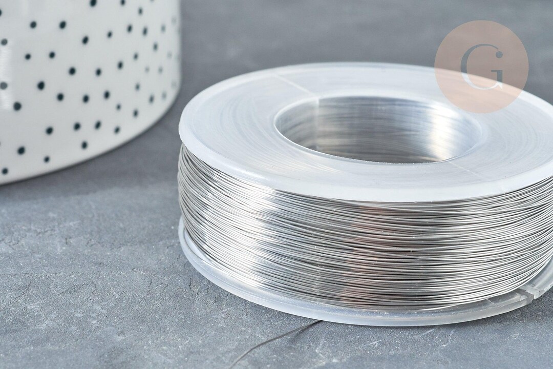 0.3mm Silver Platinum Stainless Steel Wire, Fine Metal Wire for Jewelry ...