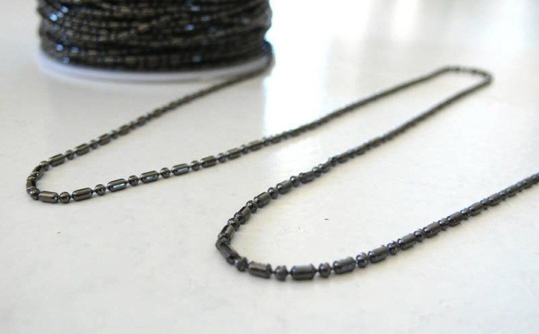 Metalgun Bamboo Ball Chain, Jewelry Chain, Black Chain, Jewelry ...
