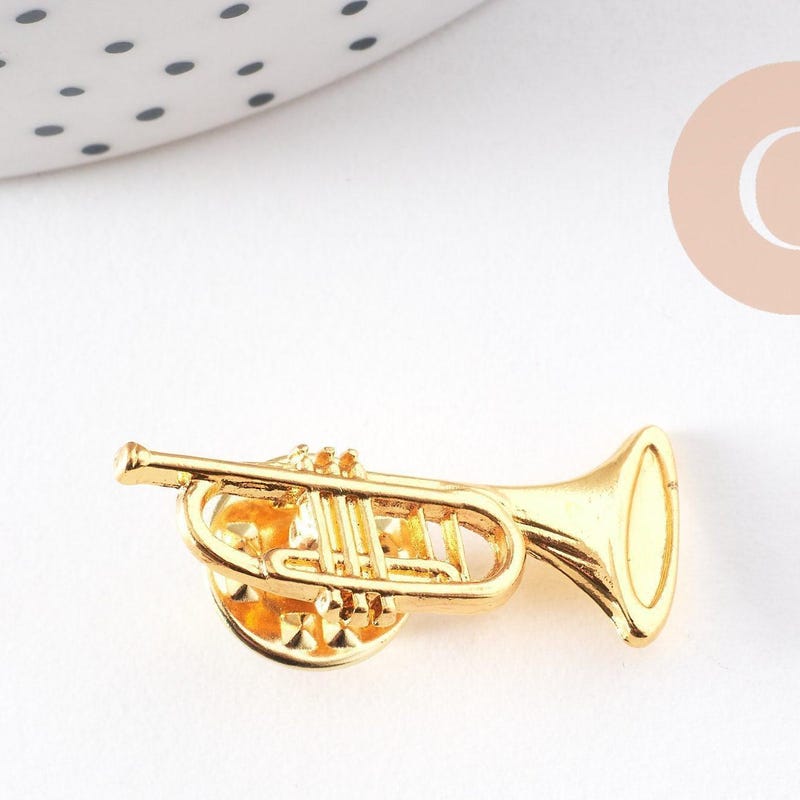 Trumpet Pin - Etsy