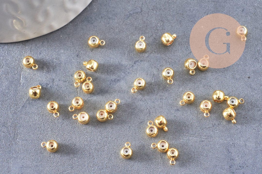 Bail Attachment for Gold-plated Brass Pendant 6x4mm, X5 (G10401) - Etsy