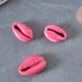 Pink Cowrie Shell Pendant, Natural Shell, Pink Cowrie, Shell Jewelry ...