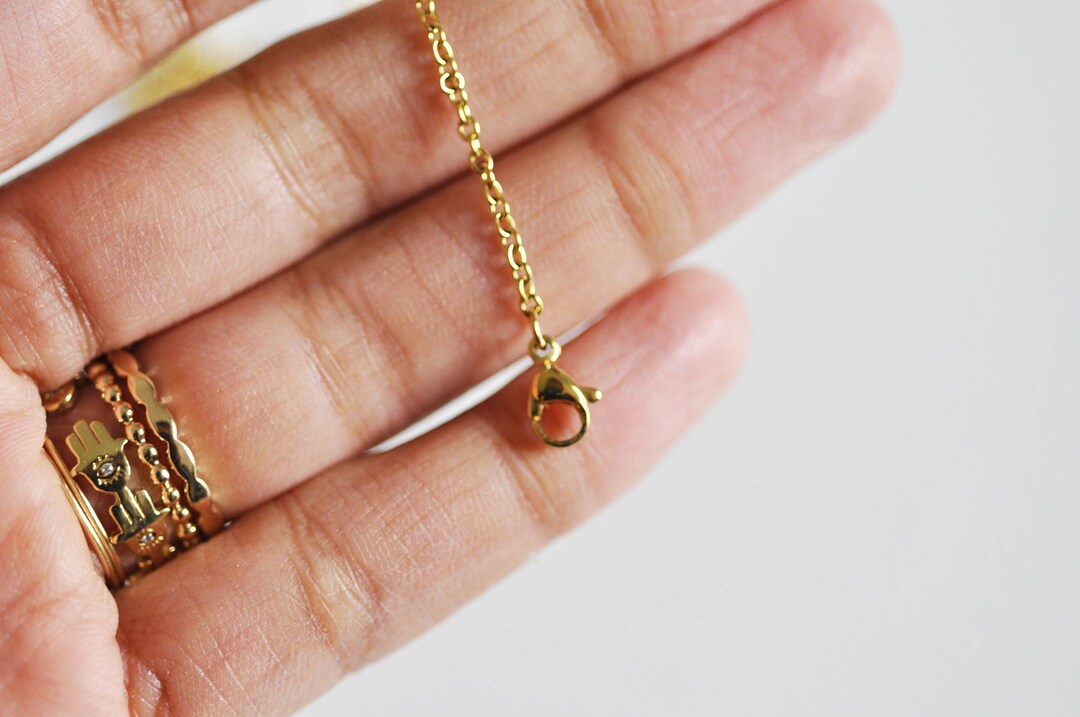 Complete Gold Steel Chain 14k Convict, Necklace Chain, Nickel-free ...