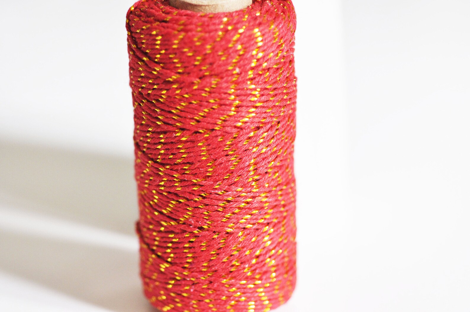 Red Golden Metallic Cord Jewelry Making Red Thread - Etsy