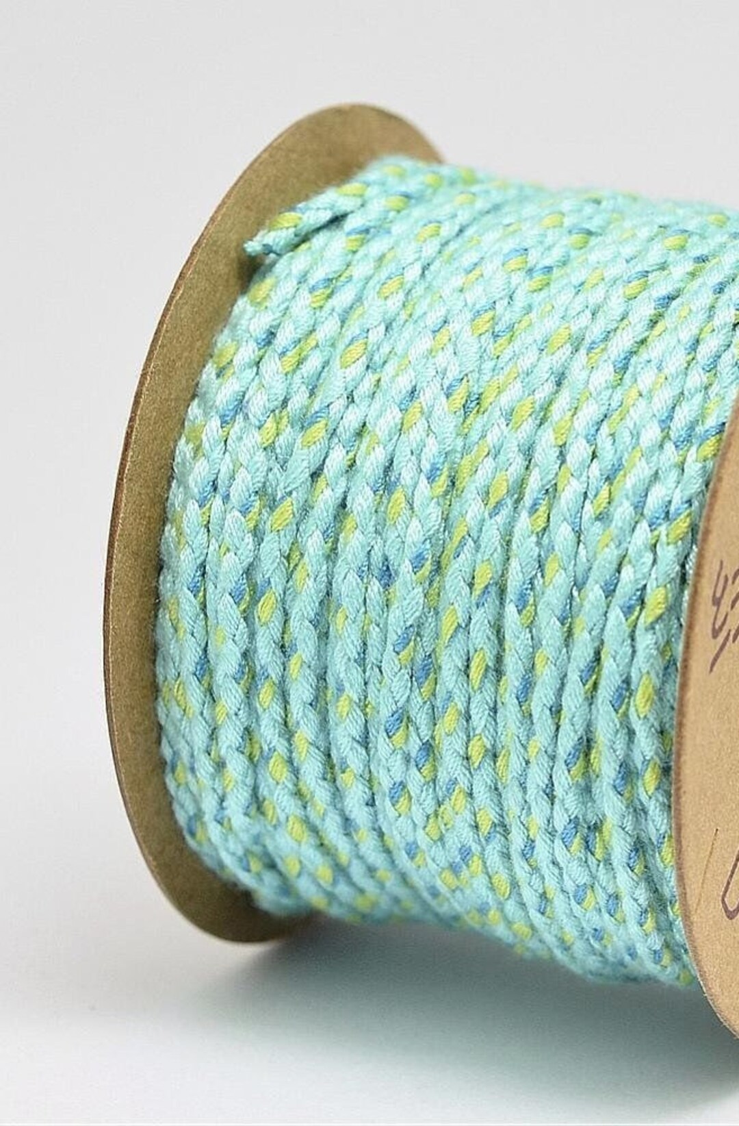 Turquoise Blue Braided Cord 2mm, Cord for Jewelry, Multicolor Cord for ...