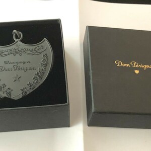DOM PERIGNON Champagne Pewter Metal Tradmark Shield KEYRING - Etsy