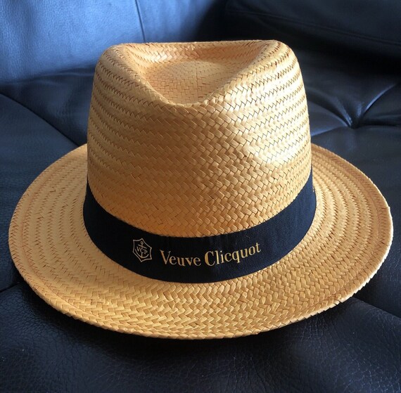 Veuve Clicquot Champagne PANAMA Style BOATER Hat One… - Gem